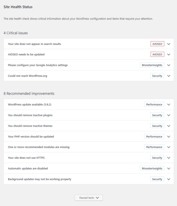 How To Check Site Health For Your WordPress Website how-to-check-site-health-for-your-wordpress-website