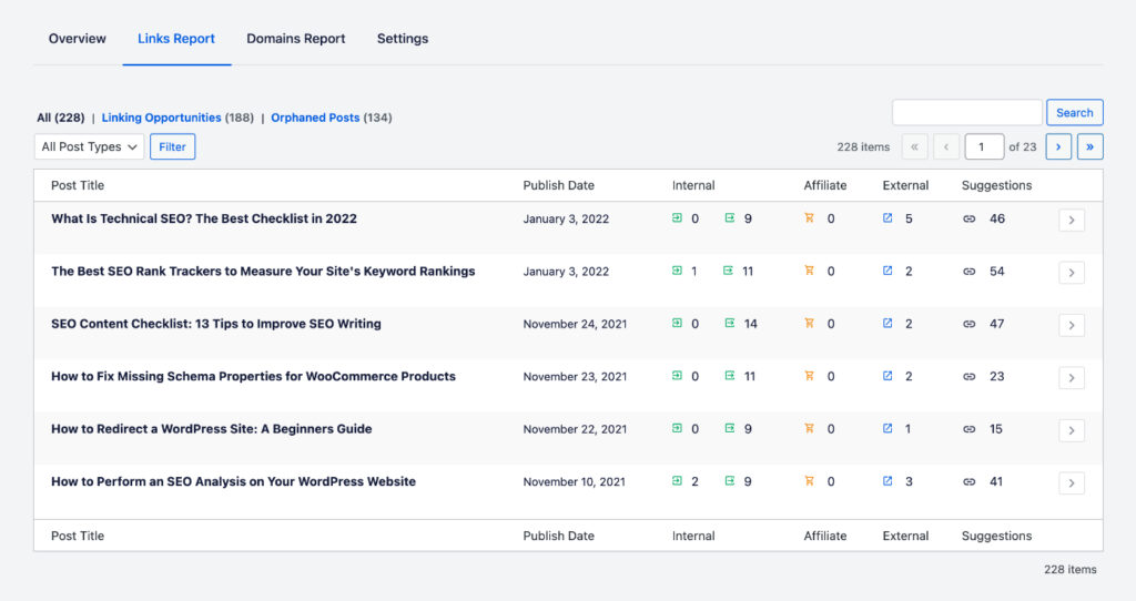 Using the Link Assistant in All in One SEO Pro - AIOSEO